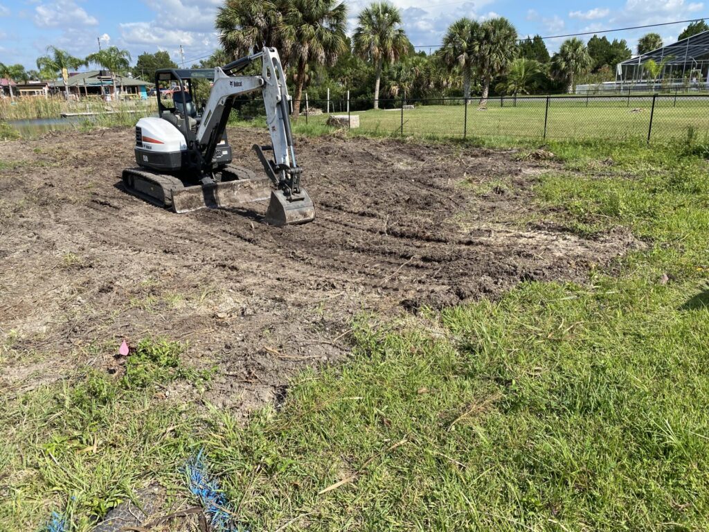 Land excavation & grading & retention pond | Bush Hog Gone Wild
