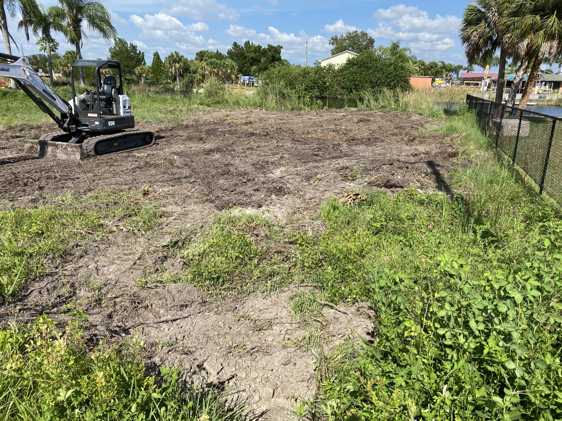 Excavation Grading Retention Pond Drainage Swale-Bush Hog GW