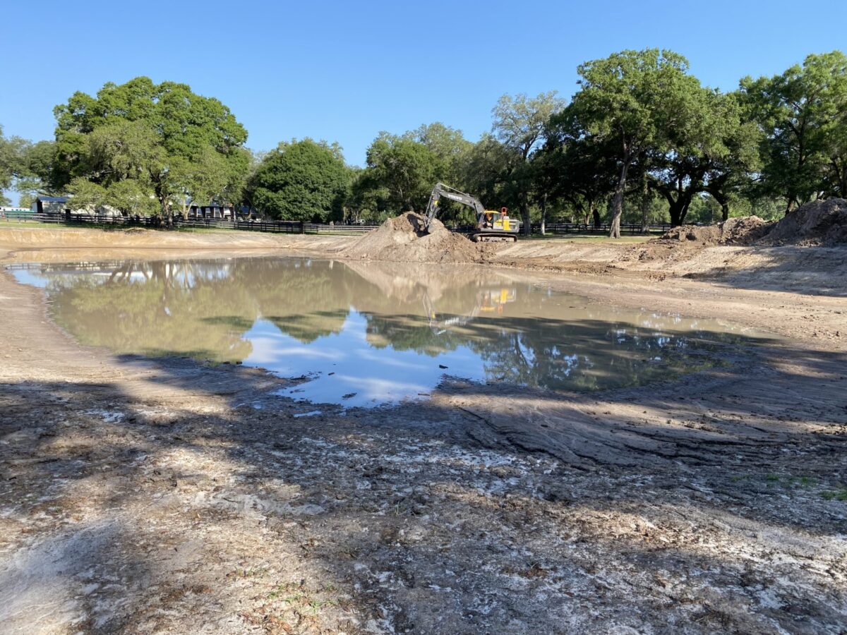 Excavation / grading, retention ponds in West Central Florida